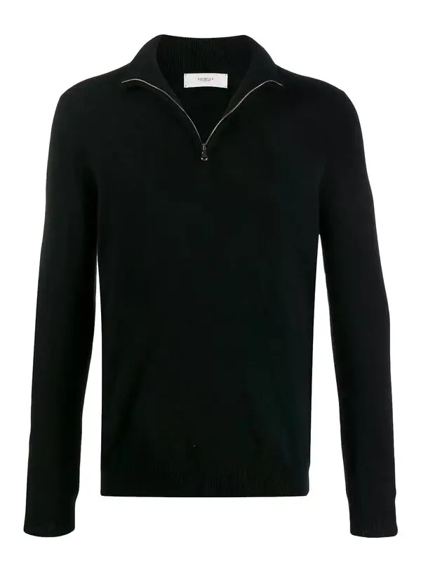 Pringle Of Scotland Half-zip Cashmere Jumper - Black