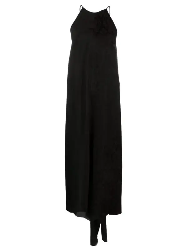 UMA WANG Adore Frayed-hem Dress - Black
