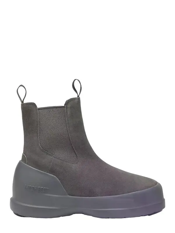Moon Boot Luna Logo-print Boots - Grey