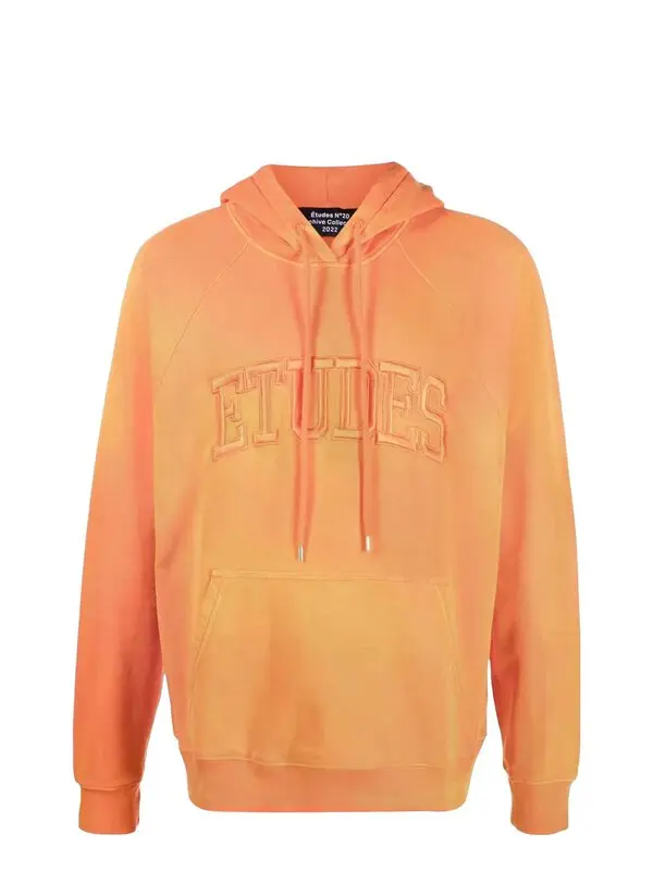Études Studio Racing Logo-embroidered Hoodie - Orange