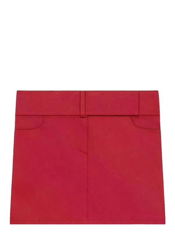 COURREGES Belted Mini Skirt - Red