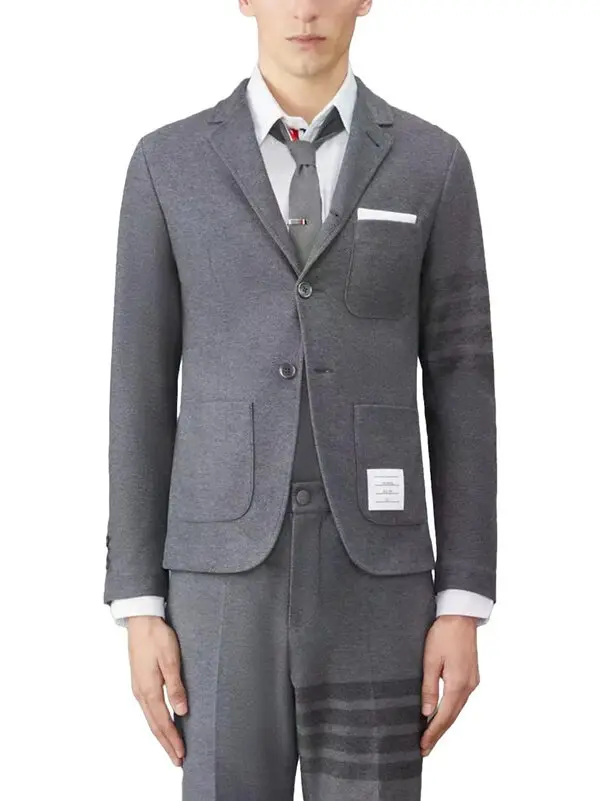 Thom Browne 4-bar Single-breasted Blazer - Grey