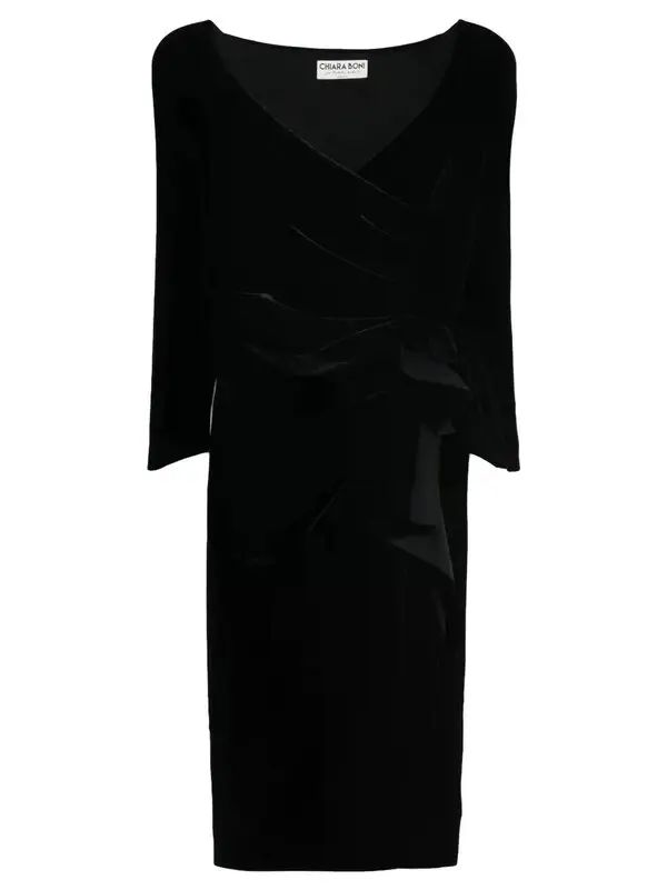Chiara Boni La Petite Robe Silveria Midi Dress - Black