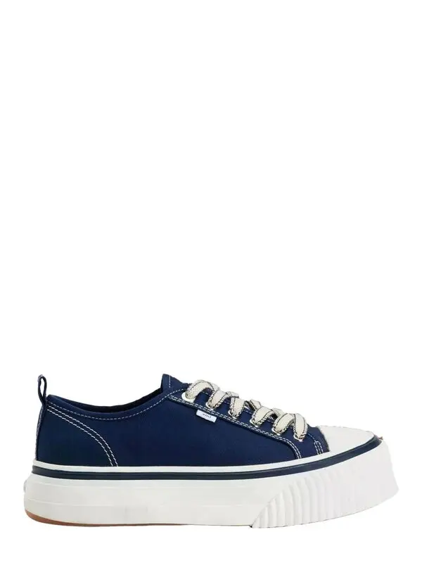 AMI Paris Platform Lace-up Low-top Sneakers - Blue