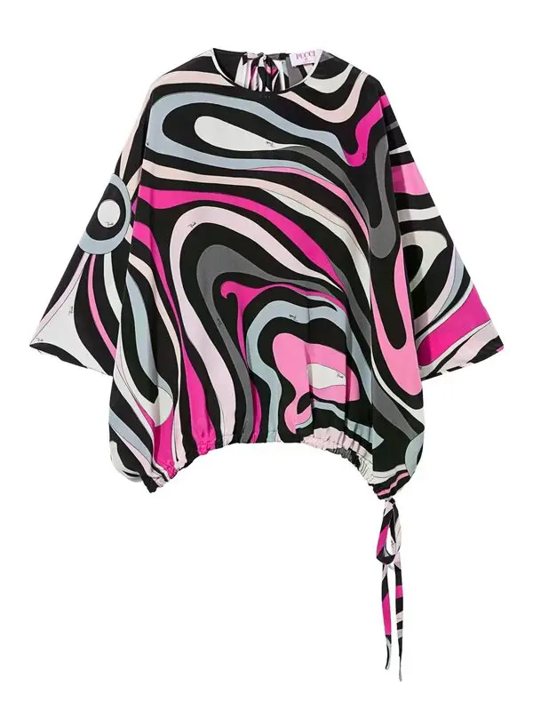 Emilio Pucci Marmo Blouse - Black
