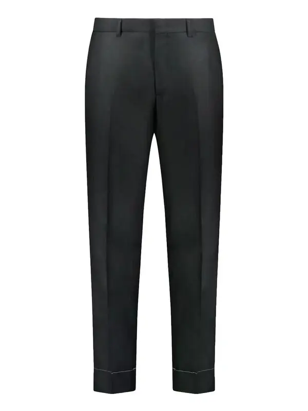 Brioni Wool Tailored Trousers - Black