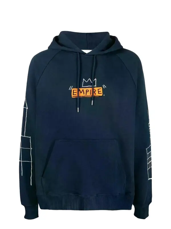 Études Studio Racing Empire Organic Cotton Hoodie - Blue