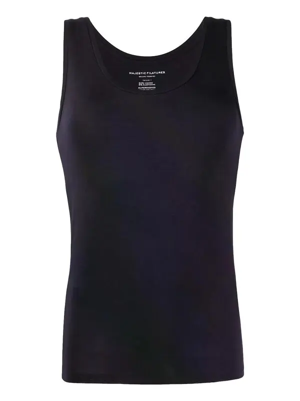 Majestic Filatures Scoop Neck Sleeveless Top - Blue