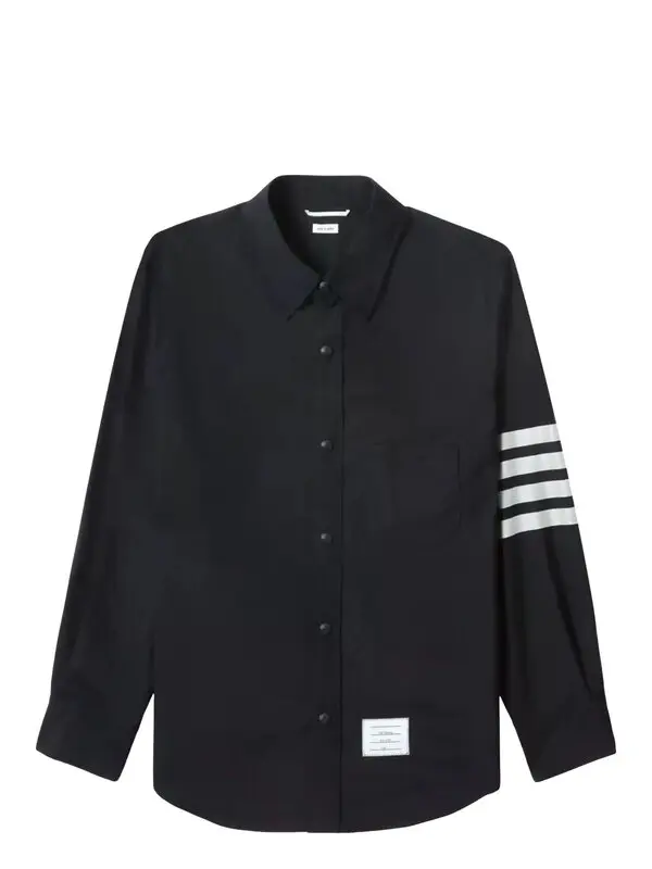 Thom Browne 4-bar Sleeve Shirt - Blue