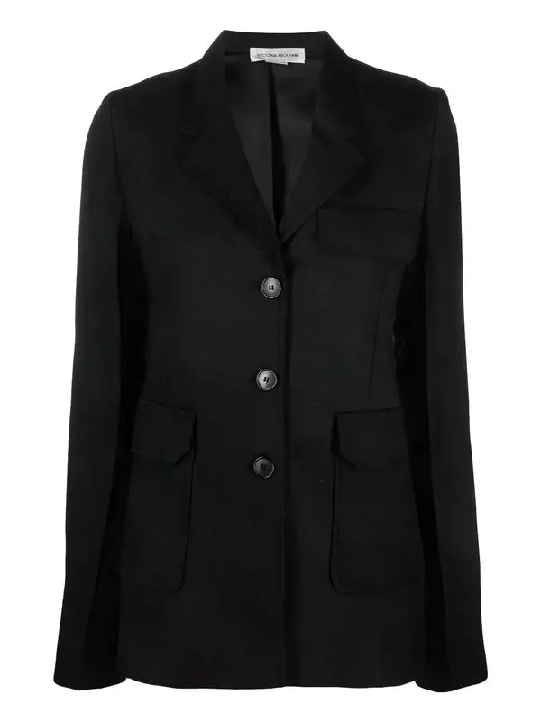 Victoria Beckham Single-breasted Tailored Blazer - Black