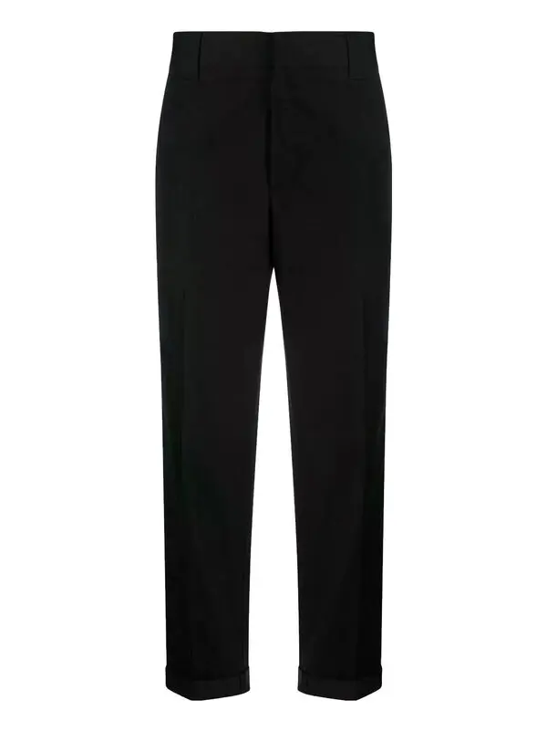 GOLDEN GOOSE Logo-patch Straight-leg Trousers - Black