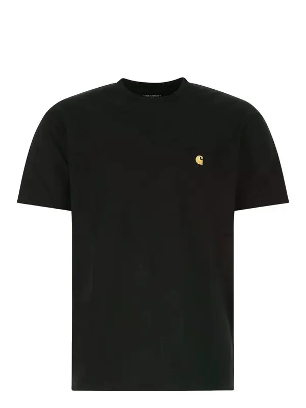 Carhartt Work In Progress Embroidered-logo Short-sleeve T-shirt - Black