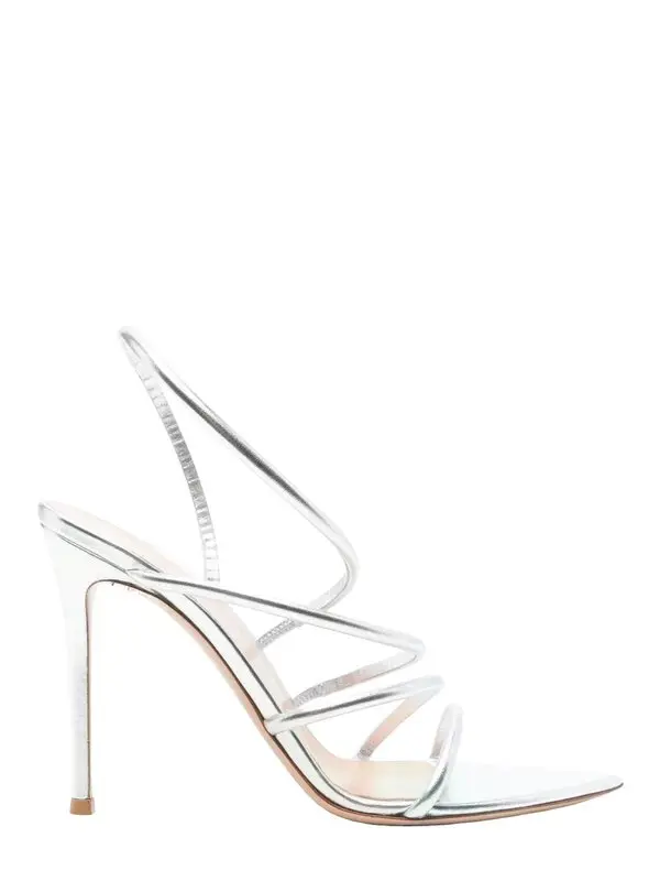 GIANVITO ROSSI 105mm Ettie Sandals - Silver