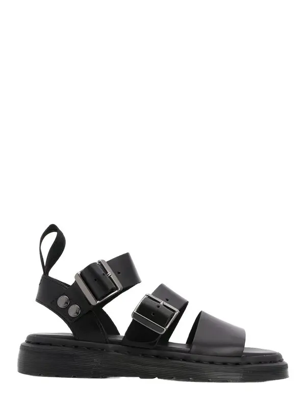 Dr. Martens Gryphon Leather Strap Sandals - Black