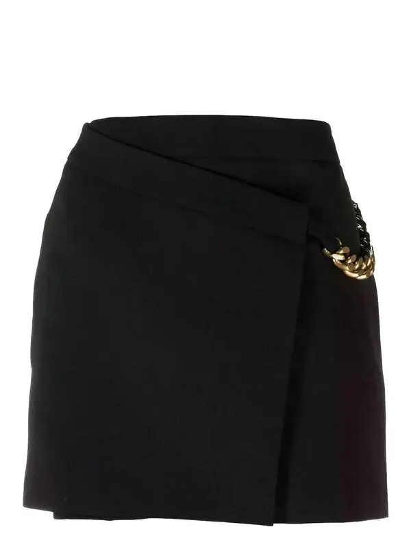Stella McCartney Falabella Chain-link Mini Skirt - Black