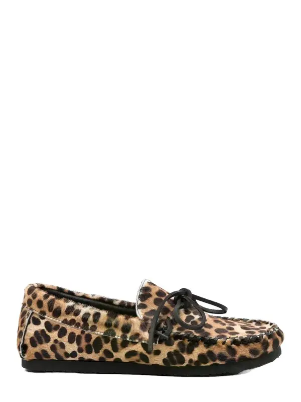 Isabel Marant Étoile Fitza Leopard-print Loafers - Brown