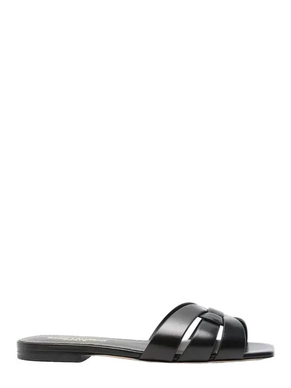 Saint Laurent Tribute Sandals - Black