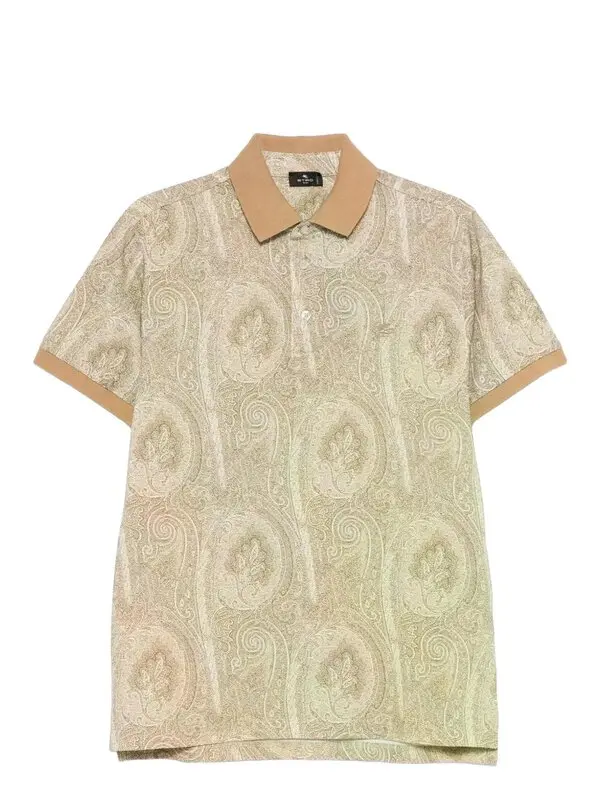 Etro Paisley Polo Shirt - Brown