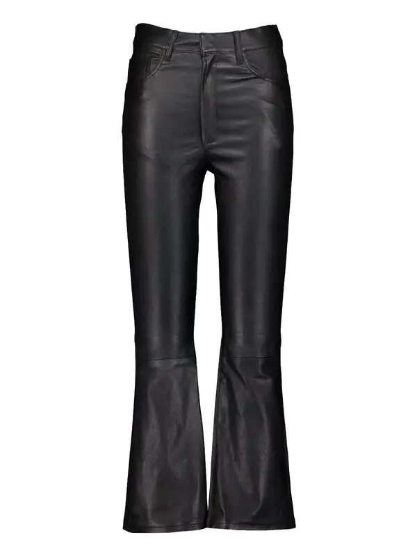 PAULA Leather Trousers - Black