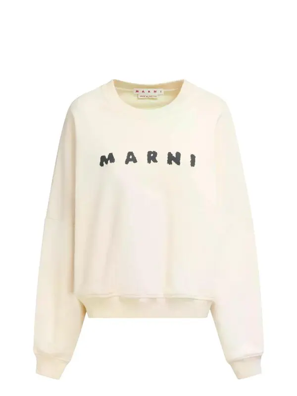Marni Logo-print Sweatshirt - Neutrals