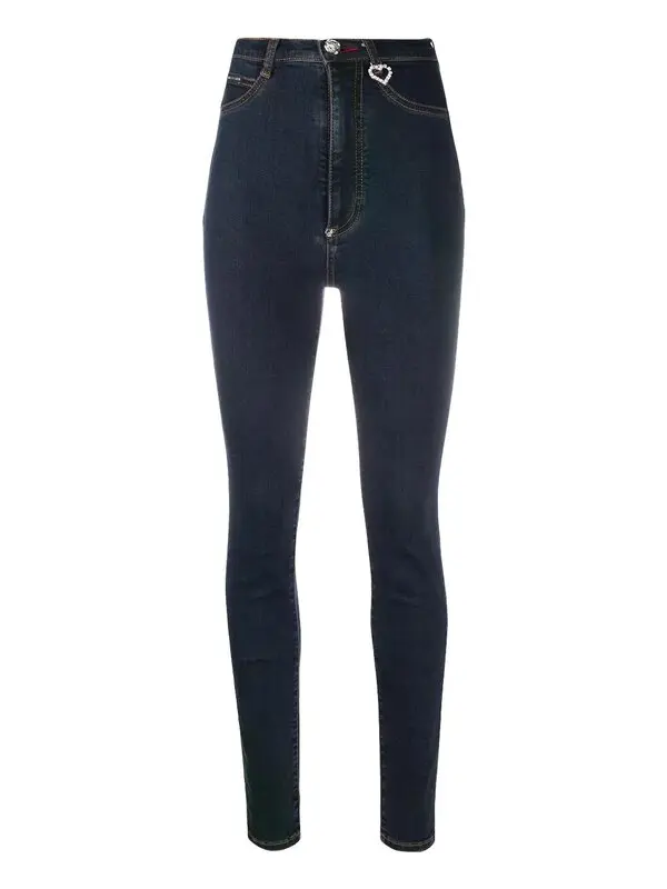 Philipp Plein Super High-rise Jeggings - Blue
