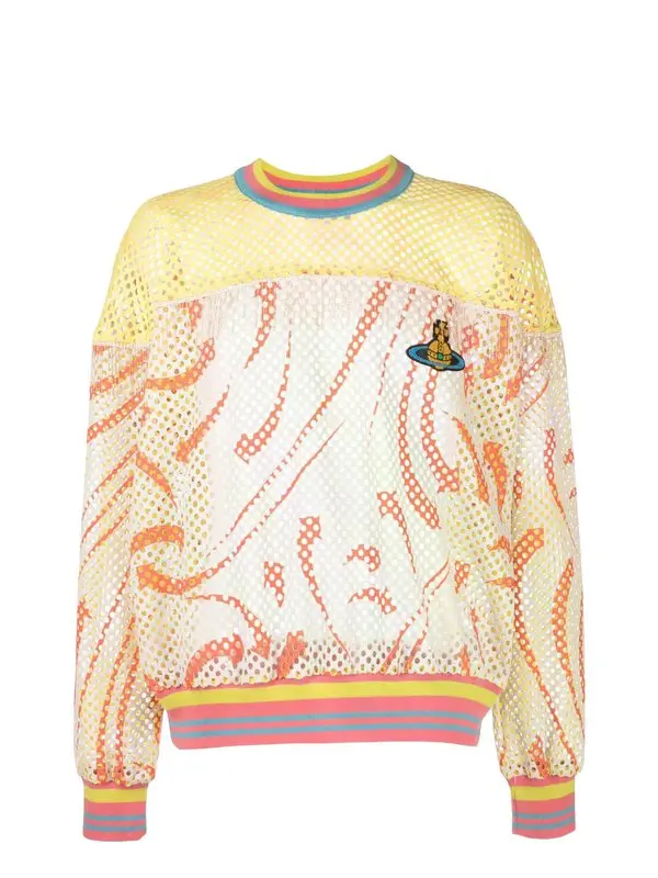 VIVIENNE WESTWOOD Abstract Mesh Sweatshirt - Yellow