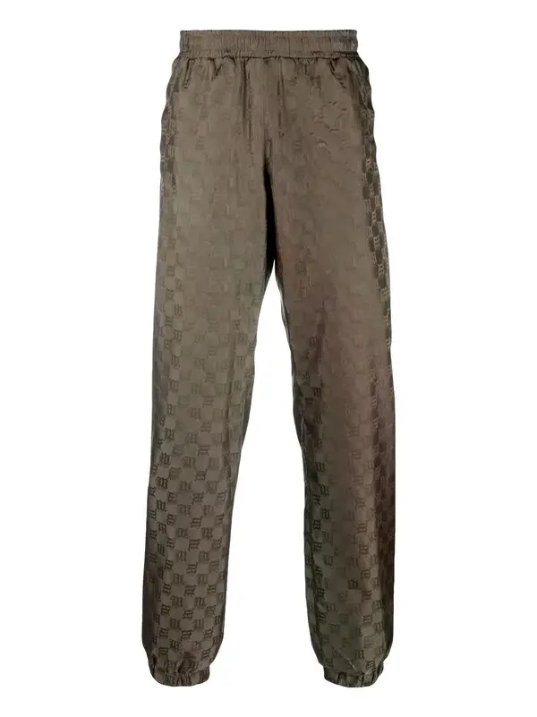 MISBHV Monogram-pattern Trackpants - Green