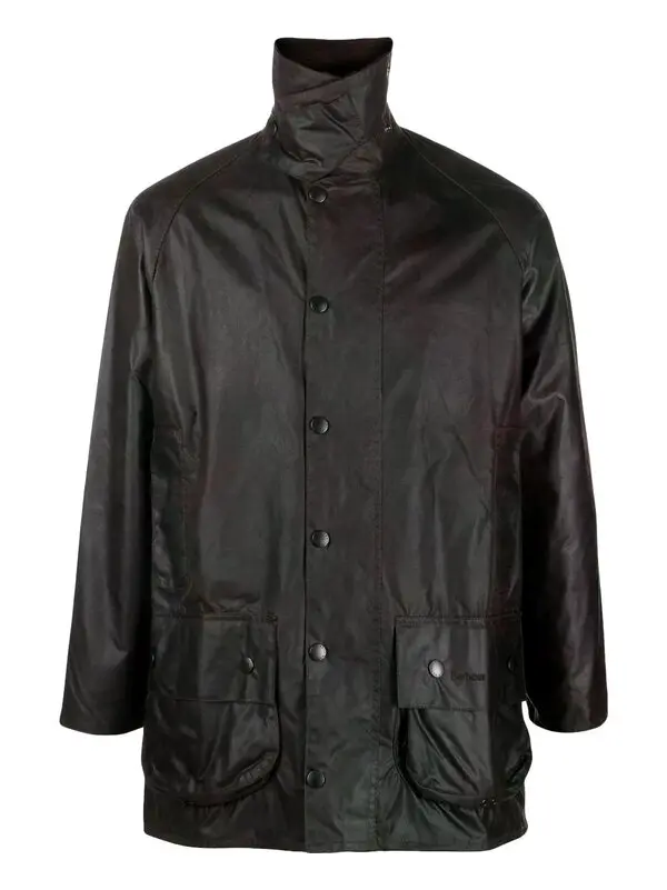 Barbour Waxed Cotton Coat - Brown