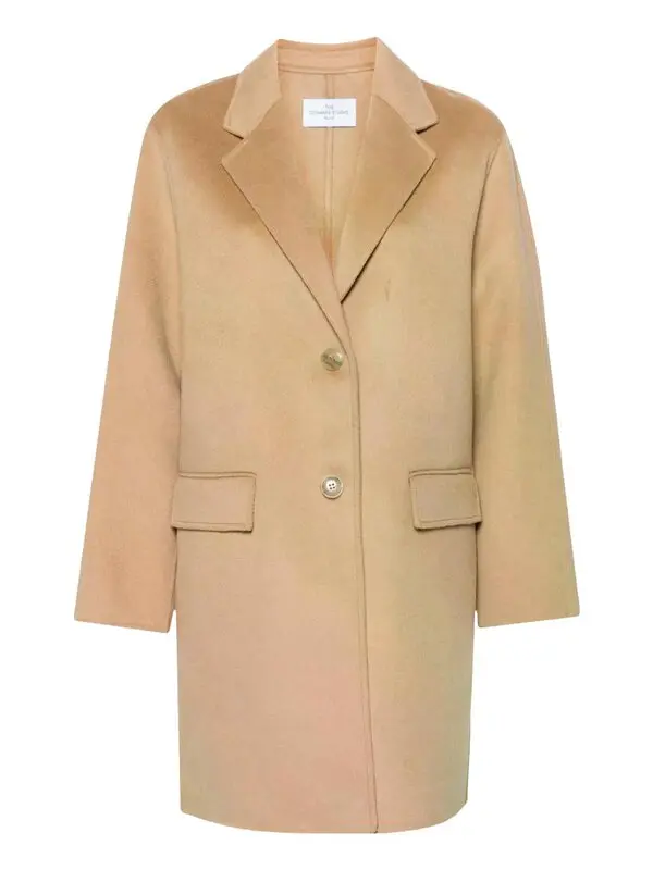 THE DYNAMIS STUDIO Brushed Wool Oxford Coat - Neutrals