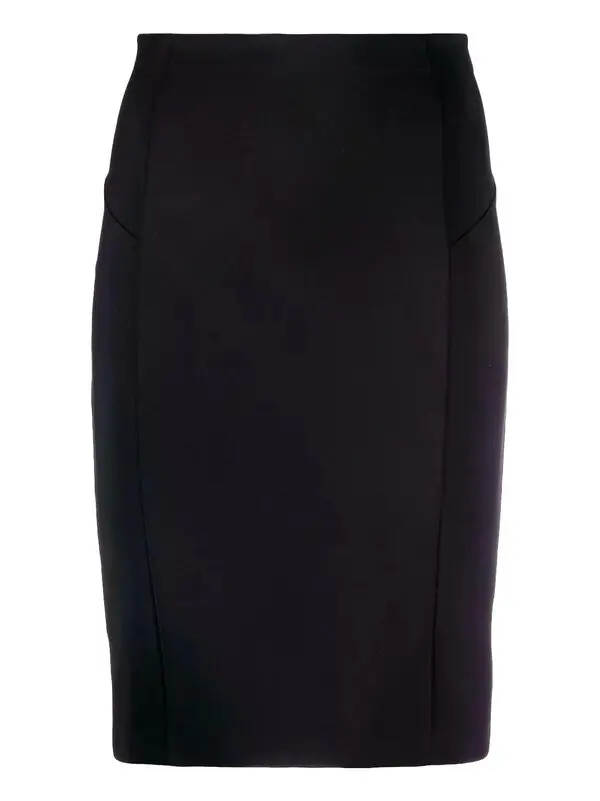 Patrizia Pepe High-waist Pencil Skirt - Black