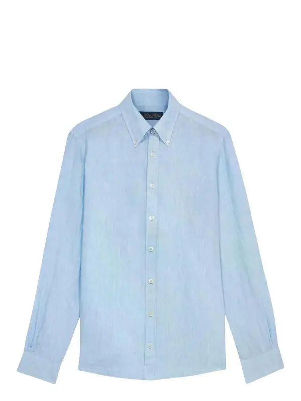 Brooks Brothers Linen Shirt - Blue