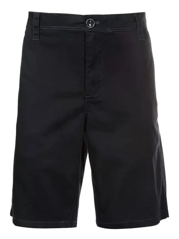 Armani Exchange Mid-rise Chino Shorts - Blue