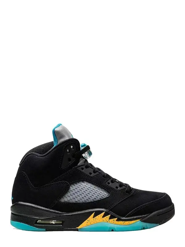 JORDAN 5 Aqua Sneakers - Black