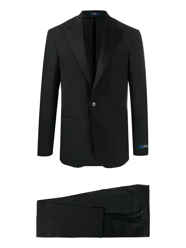 Polo Ralph Lauren Fitted Tuxedo Suit - Black