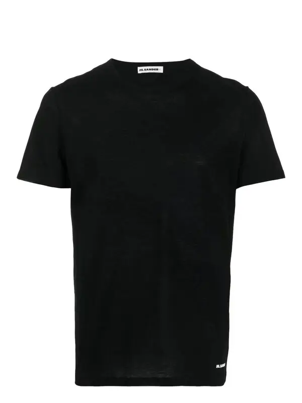 JIL SANDER Plain Cotton T-shirt - Black