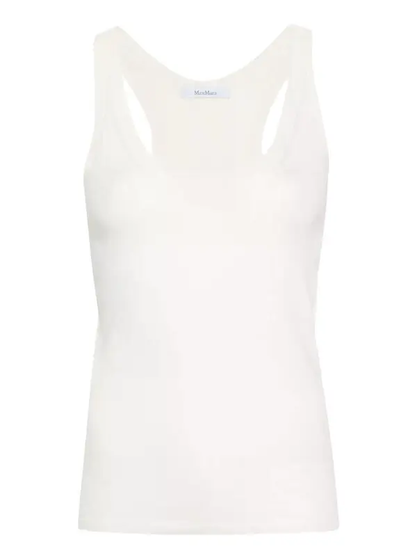 Max Mara Scoop-neck Knitted Top - Neutrals