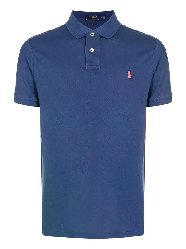 Polo Ralph Lauren Embroidered Logo Polo Shirt - Blue