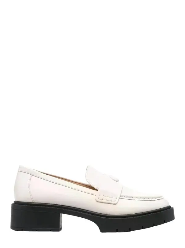 COACH Leah Chunky Sole Leather Loafers - Neutrals