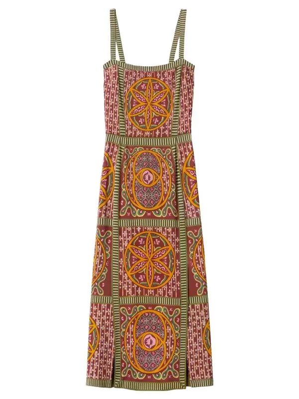 La DoubleJ Martini Midi Dress - Orange