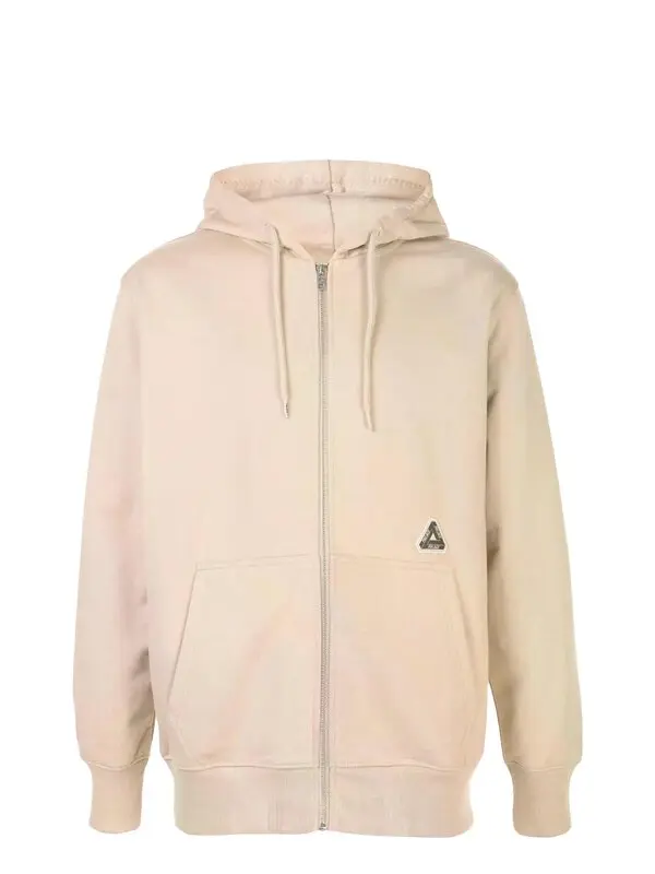 PALACE Zip-up Relaxed Fit Hoodie - Neutrals