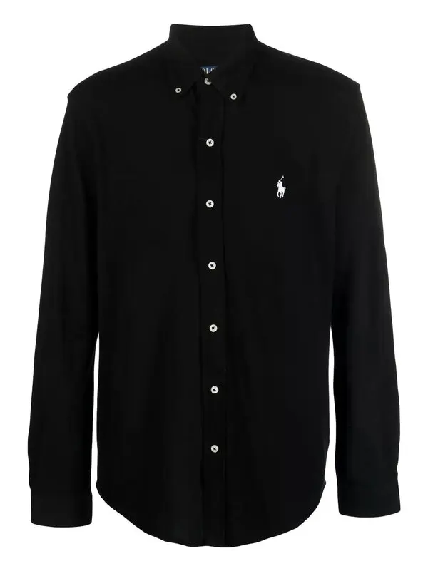 Polo Ralph Lauren Polo Pony Button-collar Shirt - Black