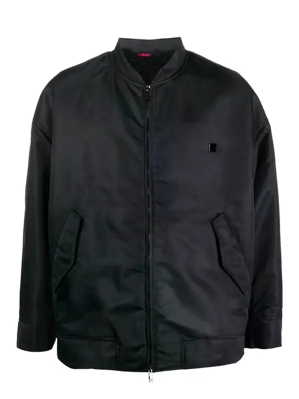 Valentino Garavani Zip-up Bomber Jacket - Black