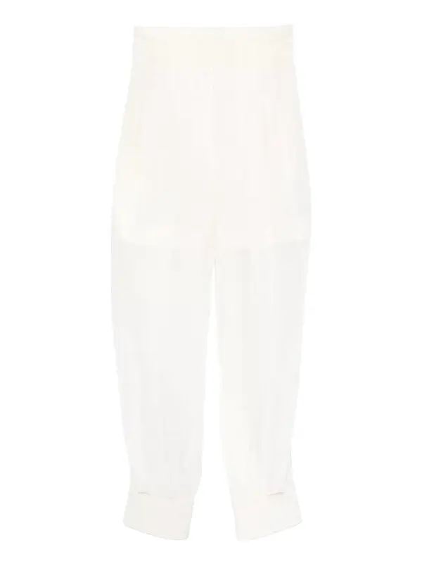 Philosophy Di Lorenzo Serafini Voile Tapered Trousers - Neutrals