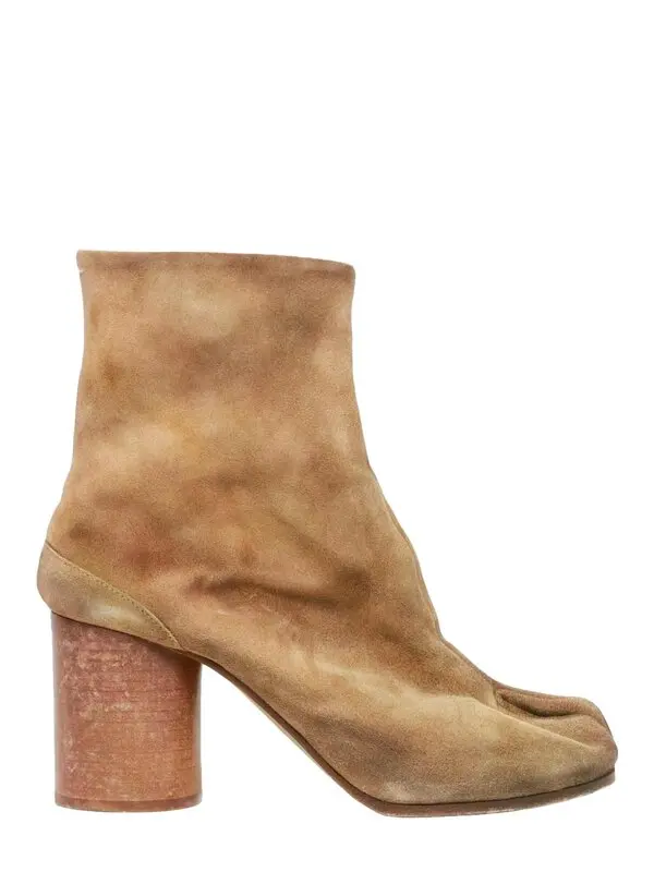 MAISON MARGIELA Tabi 80mm Suede Ankle Boots - Brown