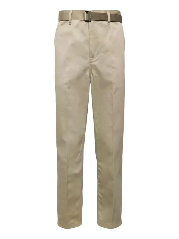 Sacai Belted Chino Trousers - Neutrals