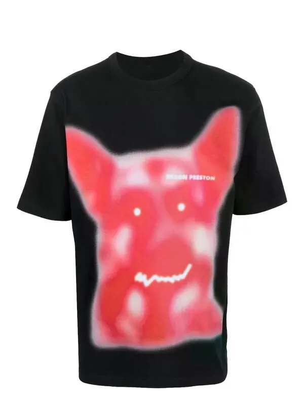 Heron Preston Beware Of Dog-print T-shirt - Black