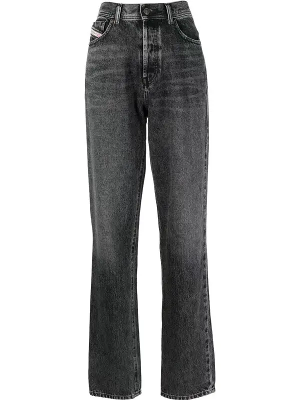 DIESEL® 1956 Straight-leg Cropped Jeans - Grey