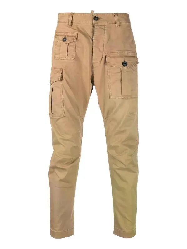 Dsquared2 Tapered Cargo Trousers - Brown