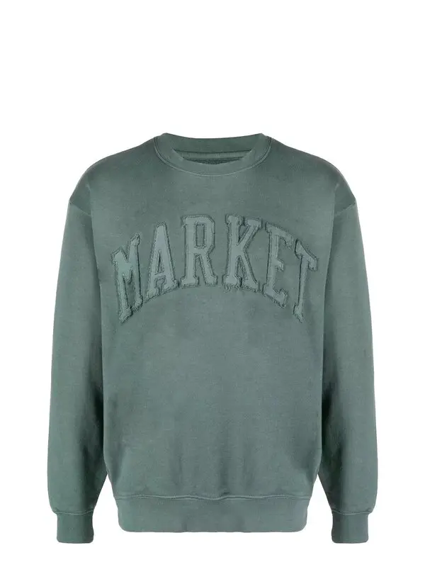 MARKET Embroidered Logo Sweatshirt - Green