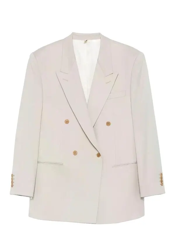 SUNFLOWER 90's Double-breasted Blazer - Neutrals
